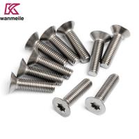China High Precision Cutting Titanium Flat Head Socket Screw M5 M6 M8 With Gr2 Gr5 Low Price for sale