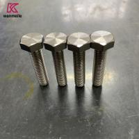 China Titanium GR2 GR5 Hex Head Bolts Hexagon Cap Screws DIN 933 M5 M6 M8 M36 for sale