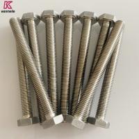 China Titanium GR2 GR5 Hex Head Bolts Hexagon Cap Screws DIN 933 M5 M6 M8 M36 for sale