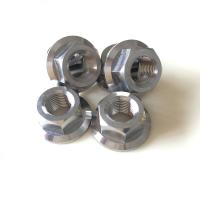 China Gr2 Gr5 Titanium Flanged Nut Hex Flanged Nuts For Industry Or Motorcycle for sale
