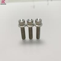 China gr5 Ti6al4v 12pt flange screws M7 M8 Titanium bolt for wheel hub for sale