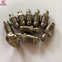 China M10 1.0mm Front Brake Master Hex Head Gr5 Titanium Bleed Nipple Bolts for sale