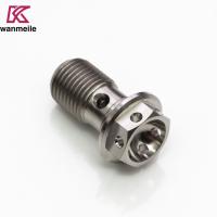 China Customized M10 1.25 19mm Motorcycle Brake Calipers GR5 Titanium Hex Head Banjo Bolts for sale