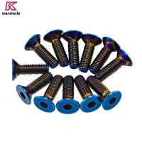 China titanium Steering Wheel Screw M5 12mm 14mm Bolt Countersunk Screws for sale