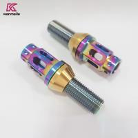 China refitted with titanium alloy hollow tire bolt M14  1.5 wheel hub bolts cone seat for sale