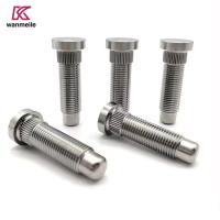 China high strength gr5 Ti6al4v titanium wheel hub bolt m12 m14 for Auto part for sale