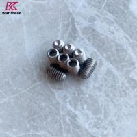 China DIN913 Gr2 Titanium Set Screw Concave Or Flat End High strength-to-weight ratio for sale