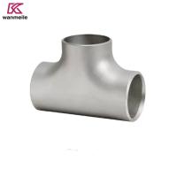China ASTM B363 Gr2 Wpt2 Titanium Tee 2inch 3inch Titanium Pipe Fittings for sale