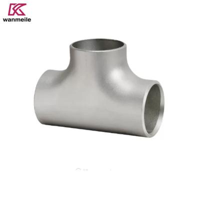 China ASTM B363 Gr2 Wpt2 Titanium Tee 2inch 3inch Titanium Pipe Fittings for sale