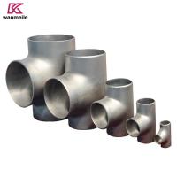 China ASTM B363 Gr2 Wpt2 Titanium Tee 2inch 3inch Titanium Pipe Fittings for sale
