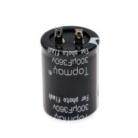 China Lug Type Aluminum Electrolytic Capacitor 300uF 360V For Photo Flash for sale