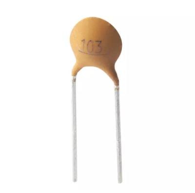 China 103M50V Low Voltage Dip Ceramic Disc Capacitor For Vibration Frequency Circuit for sale