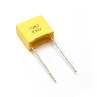 China CL21X-B Metallized Polyester Box Type Film Capacitor 100nF 470nF 400VDC for sale