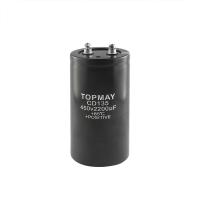 China Dia 64mm Aluminum Electrolytic Capacitor 450V 2200UF Screw Terminal for sale