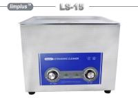 China 15 Liter 110V Free Basket Table Top Ultrasonic Cleaner For Gun Parts , Heater Function for sale