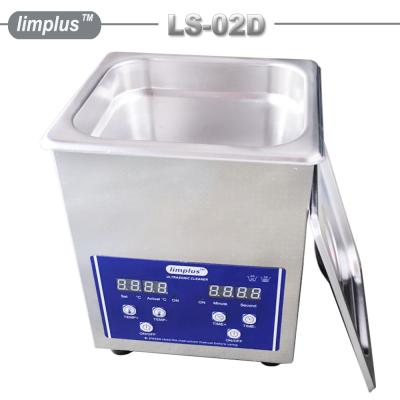 China 60W Heater Limplus 2liter Table Top Ultrasonic Cleaner 40kHz Frequency for Eyeglasses Watch for sale