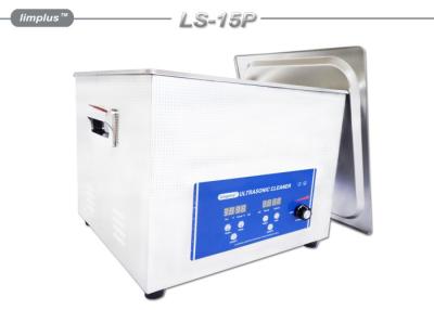 China Kitchen Vegetables Bacterias Table Top Ultrasonic Cleaner 15 Liter Sweep Function With Basket for sale
