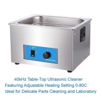 China 40kHz Table-Top Ultrasonic Cleaner Featuring Adjustable Heating Setting 0-80C Ideal for Delicate Parts Cleaning and Laboratory for sale