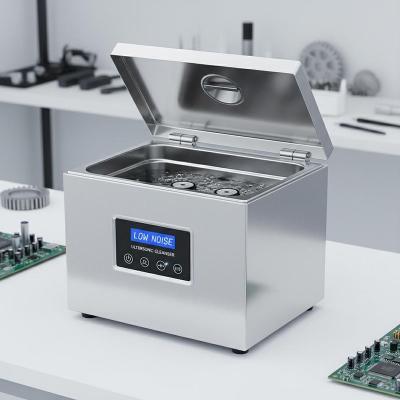 China Low Noise Level Tabletop Ultrasonic Cleanser Including Stainless Steel Tank Engineered for Cleaning in Various Industries for sale