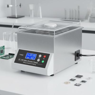 China AC 110V 60Hz Table Top Ultrasonic Cleaner Providing High Cleaning Effect and Safety Protection Perfect for Delicate Component Cleaning for sale