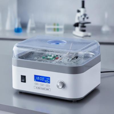 China Low Noise Level Table Top Ultrasonic Cleaner 180W Power Consumption Designed for Cleaning of Electronic Components and Medical Devices for sale