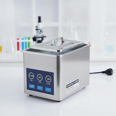 China Safety Protection Table Top Ultrasonic Cleaner Stainless Steel Tank 180W Power Consumption Ideal for Laboratory Industrial Cleaning Applications for sale