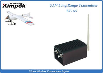 China 70km UAV Wireless Video Transmitter 1.2Ghz Analog Video Transmitter and Receiver 5W 8 Channels for sale
