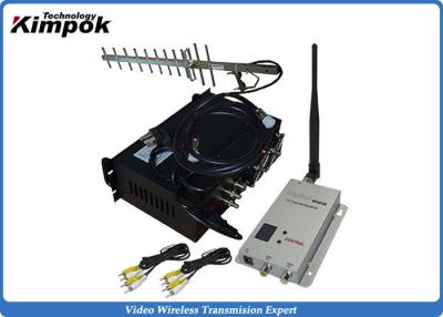 China 30KM Long Range AV Wireless Transmitter 10W 1.2Ghz CCTV Video Transmitter and Receiver for sale