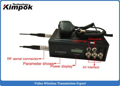China Backpack 2.4Ghz Video Transmitter Army Training Audio Video Sender Low Delay for sale