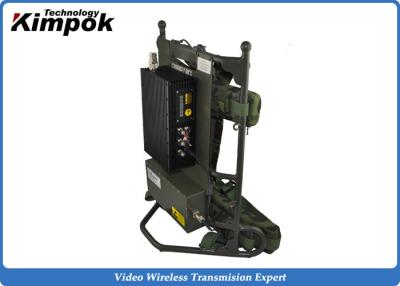 China Manpack Mobile COFDM Video Transmitter , 5~8W Military Backpack Wireless Video Link for sale