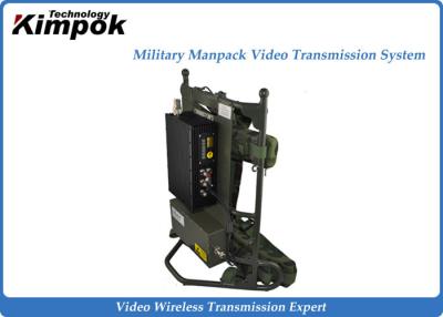 China Dustproof Manpack COFDM Transmitter , Mobile Video Transmission System  for Soliders for sale