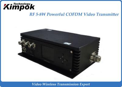 China 5W Long Range COFDM Wireless Audio Video Transmitter And Receiver System for sale