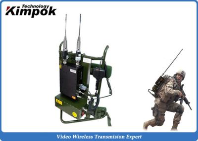 China Military Backpack COFDM Video Transimtter 720P Wireless Long Rang Surveillance System for sale