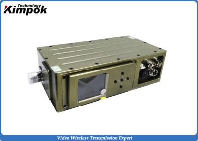 China DC 12V COFDM Transmitter H.264 Broadcast Wireless Audio Video Sender AES 265 bit Encryption for sale