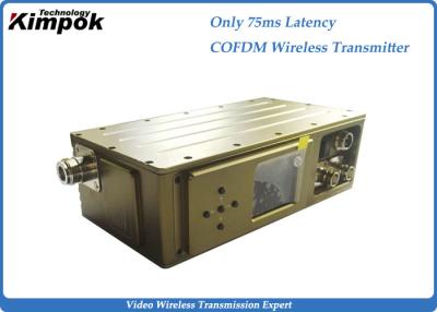 China Short Latency Military COFDM HD Video Transmitter 300-900Mhz Manpck Wireless Communcation for sale
