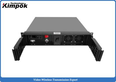 China Long Distance HD Wireless Transmitter Vehicle Camera Mounted COFDM Transmitter 60 Watt for sale
