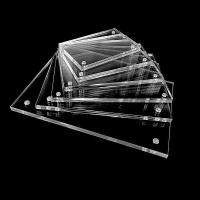 China Clear Freestanding 4X6 Acrylic Photo Frame Double Sided Acrylic Frameless Poster Frames for sale