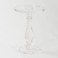 China 13.5'' Diameter Custom Acrylic Furniture Acrylic Coffee Table For Living Room Bedroom for sale