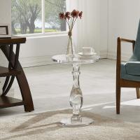 China 13.5'' Diameter Custom Acrylic Furniture Acrylic Coffee Table For Living Room Bedroom for sale