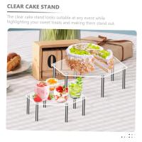 China Acrylic Cupcake Display Stand Set Stackable Dessert Showcase For Party Weddings for sale