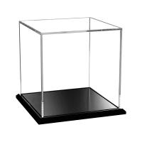 China Clear Acrylic Display Case Assembled Cube Display Box Stand Dust-proof Protection Showcase for Action Figures Toy for sale