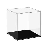 China Clear Acrylic Display Case Assembled Cube Display Box Stand Dust-proof Protection Showcase for Action Figures Toy for sale