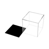 China Clear Acrylic Display Case Assembled Cube Display Box Stand Dust-proof Protection Showcase for Action Figures Toy for sale