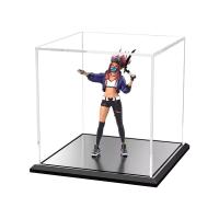 China Clear Acrylic Display Case Assembled Cube Display Box Stand Dust-proof Protection Showcase for Action Figures Toy for sale