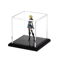 China Clear Acrylic Display Case Assembled Cube Display Box Stand Dust-proof Protection Showcase for Action Figures Toy for sale