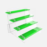 China 3 Tier Acrylic Display Risers For Cupcakes Perfumes Figures Toys Candy Dessert for sale