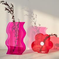 China U Shape Plexiglass Acrylic Floral Stands , Acrylic Centrepiece Stand Custom Thickness for sale