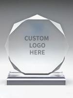 China 7'' Diameter Custom Made Acrylic Award Diamond Shape For Recognition Achievement for sale