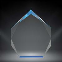 China 7'' Diameter Custom Made Acrylic Award Diamond Shape For Recognition Achievement for sale