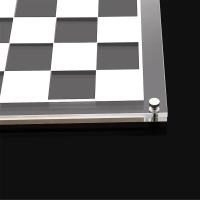 China 30x 30cm Acrylic Chess Board Set Modern Tabletop Lucite Chess Set For Adults And Kids for sale